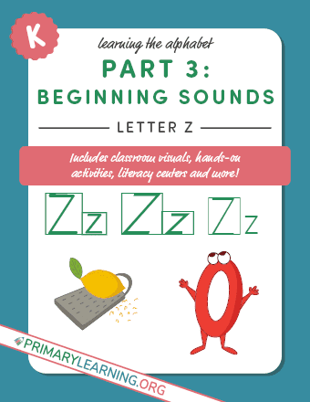 Things That Begin With The Letter Z | PrimaryLearning.org