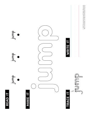 Sight Word JUMP - Play Dough Mat | PrimaryLearning.Org