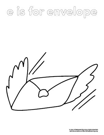 Envelope Coloring Pages