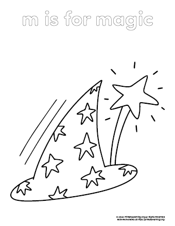Magic Coloring Page | PrimaryLearning.Org