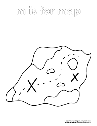 Map Coloring Page | PrimaryLearning.Org