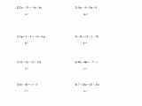 Printable Simple Multi Step Equations Worksheet Free Download And