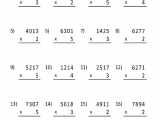Printable Multiplication Math Worksheets 4th Grade Free Download And