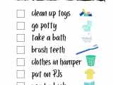 Bedtime Routine Printable Astra Edu Pl