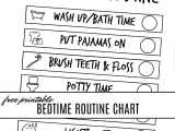 Printable Simple Bedtime Routine Chart Image Free Download And Print