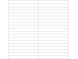 2 Column Chart Blank Table Printable Template