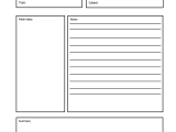 Printable Blank Note Template Free