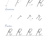 Lower Case R Cursive