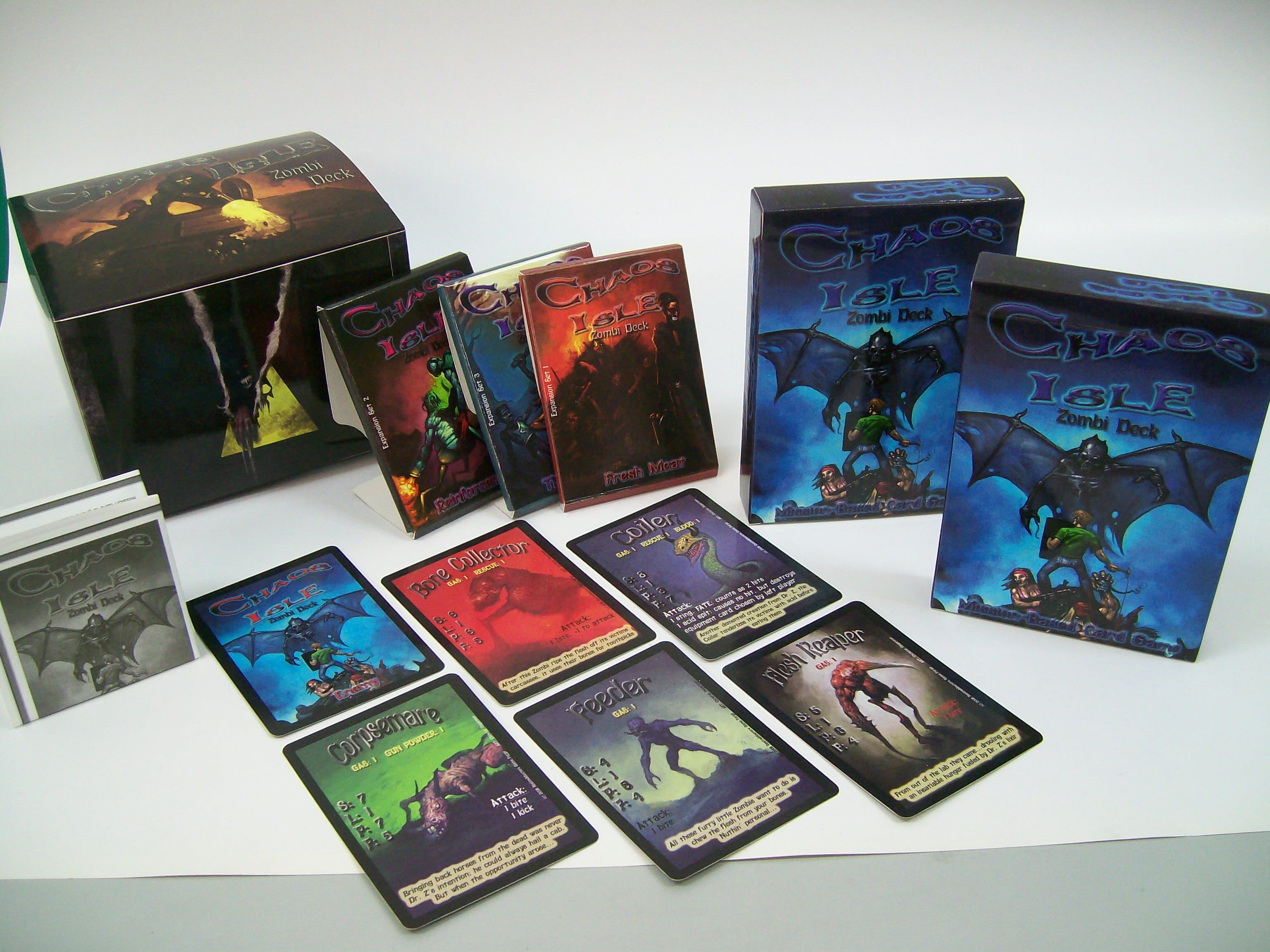 We print trading cards, starter packs & booster packs with foil wraps.