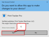 Setup Registration Print Tracker Documentation