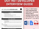 Dot Net Developer Interview Guide Template Probiztemplates