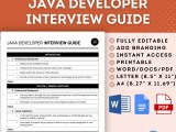 Java Developer Interview Guide Template Probiztemplates