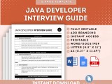 Java Developer Interview Guide Template Probiztemplates