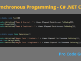 Asynchronous Programming In Net Core C Using Async Await Pro