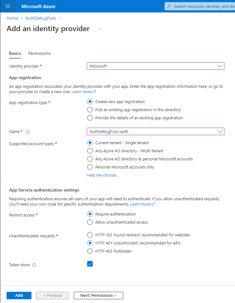 Enabling Managed Identity Authentication on Azure Functions in Data ...