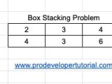 Box Stacking Problem Prodevelopertutorial