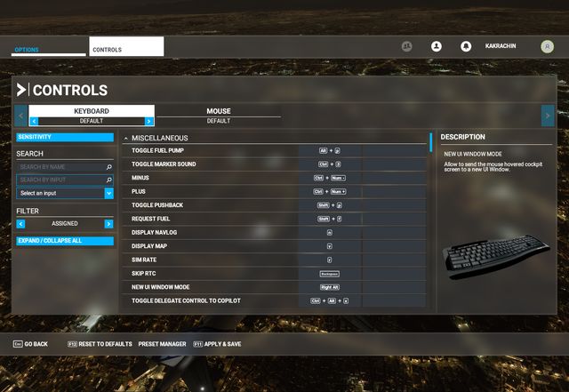 Microsoft Flight Simulator 2020 All Keyboard Controls & Command
