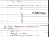 Basic Python Programs Handwritten Pdf Connect 4 Programming