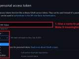 How To Create Github Personal Access Token Programatically