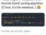 Sleep Sort For Lazies Programmerhumor Io