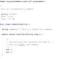 Comments In Java Java Certification Oca 7 Programmer I