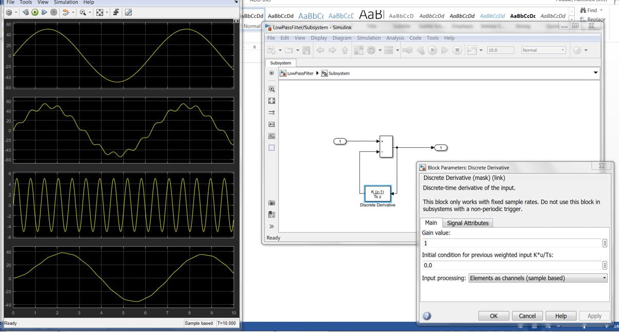 Design Simple Low Pass Rc Filter Using Simulink Programmerworld