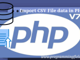 Php Import Csv File Data Into Mysql Database With Preview
