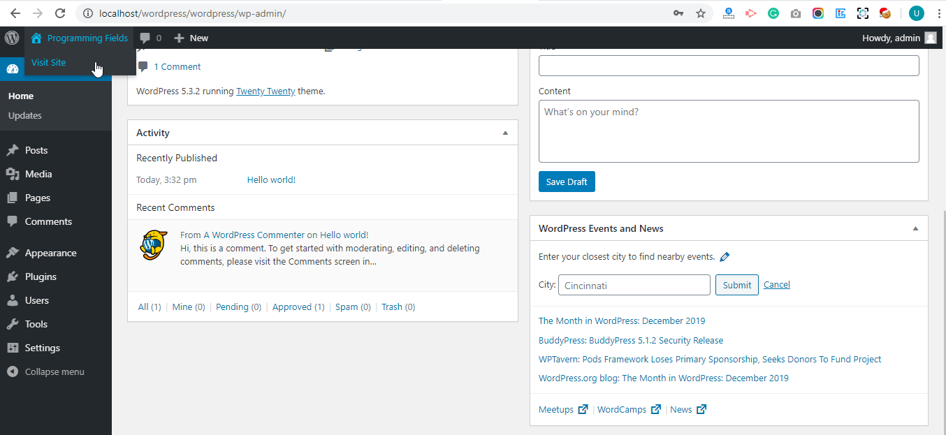 How to Download and Install WordPress in Localhost – Programming Fields