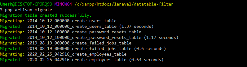 How To Implement Datatable Column Filter In Laravel 6