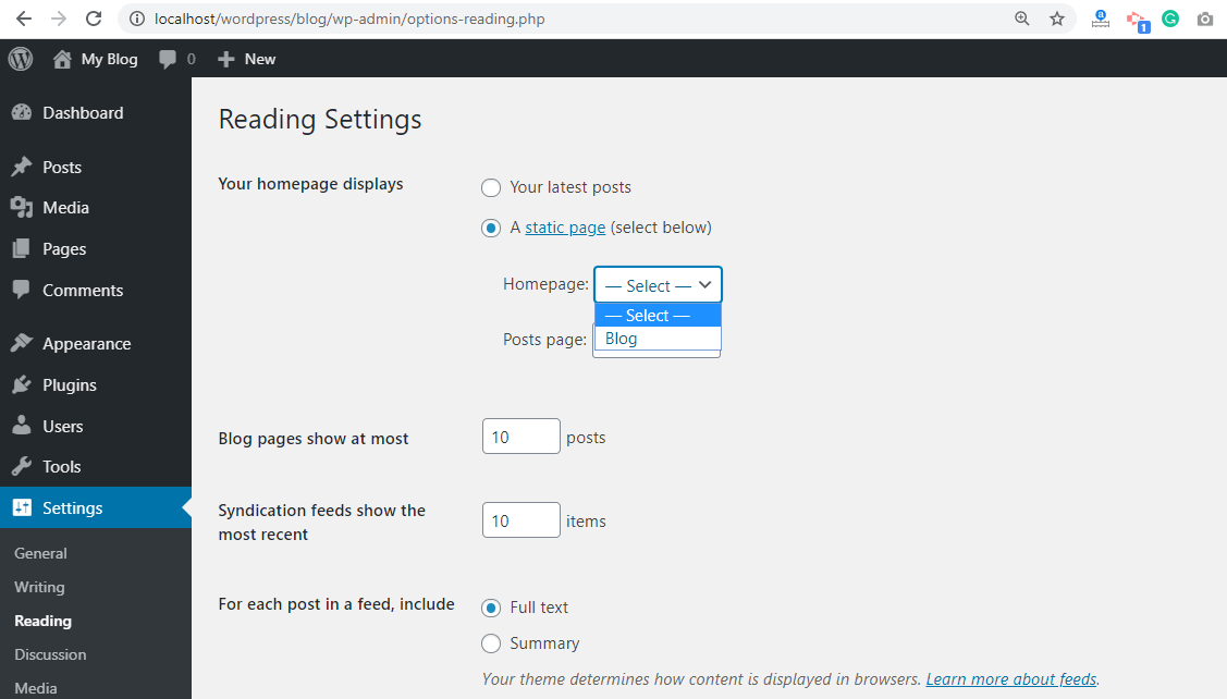 How to Create a Blog in WordPress with Custom Theme - Step By Step