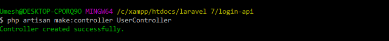 React Login and Registration App Using Laravel 7 RESTful APIs