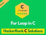 Hackerrank For Loop In C Solution Programming101