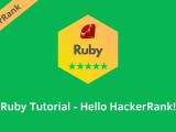 Ruby Tutorial Hello Hackerrank Problem Solution