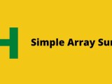 Hackerrank Simple Array Sum Problem Solution Programmingoneonone