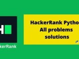 Hackerrank Python Problems Solutions Programmingoneonone