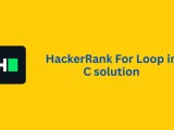 Hackerrank For Loop In C Solution