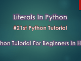 Pyhon Tutorial