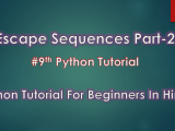 Pyhon Tutorial