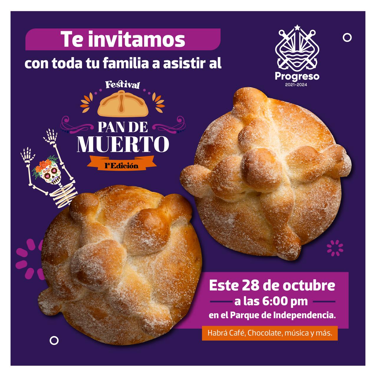 Invitan al Festival del Pan de Muerto y Paseo de las Ánimas en Progreso ...
