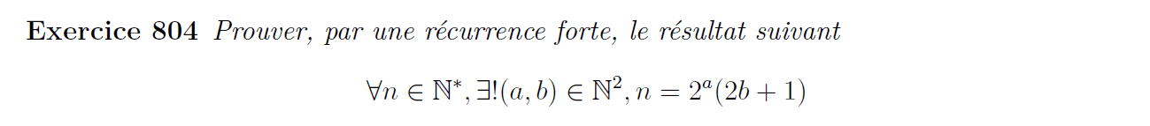 La récurrence double et la récurrence forte : Cours et exercices corrigés