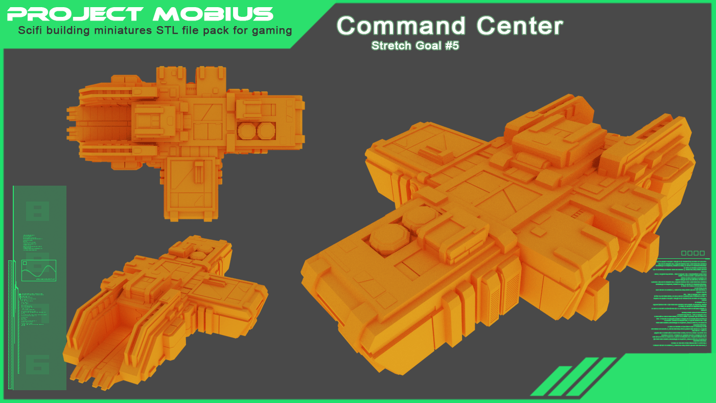 Command Center – Project Mobius 3D Printable Miniatures