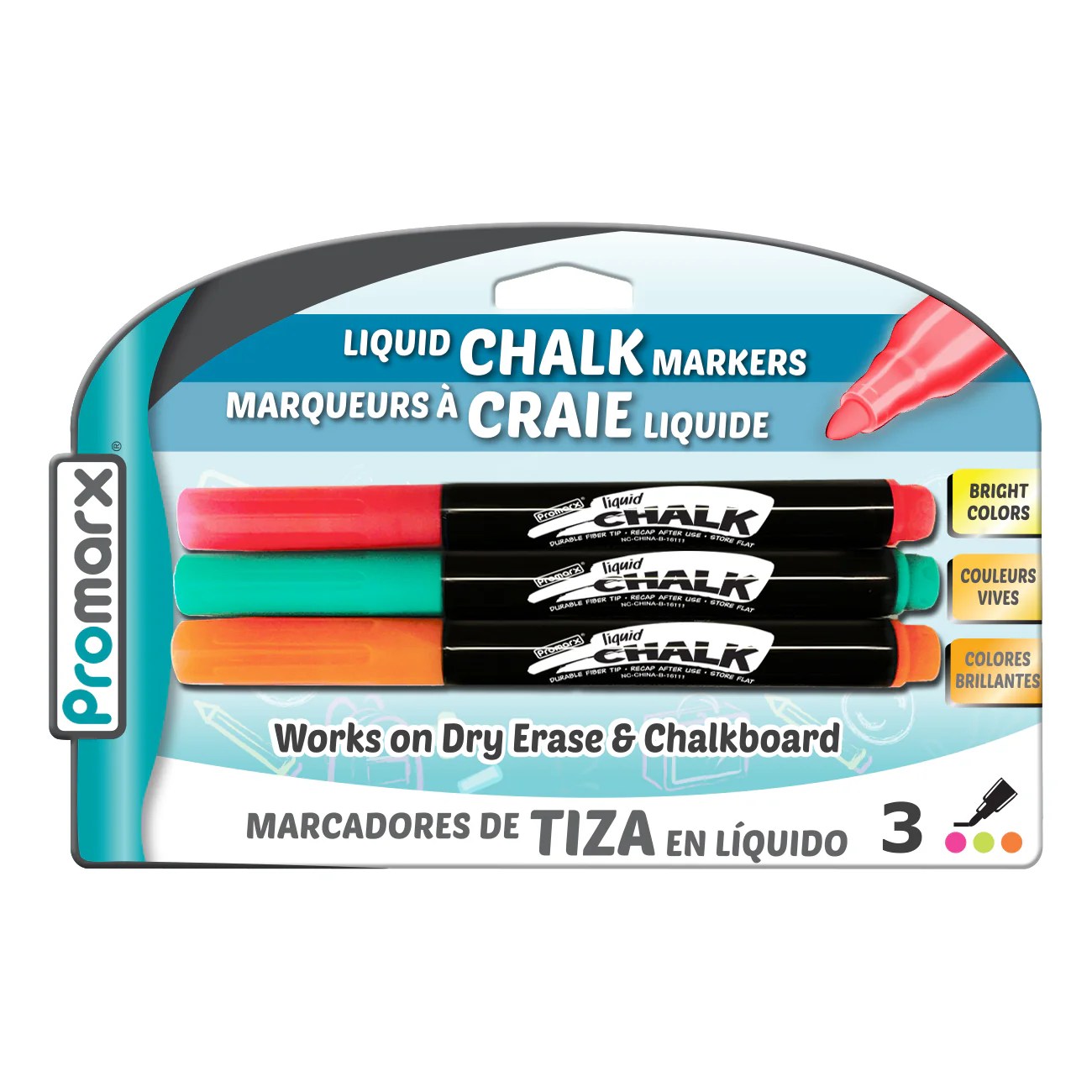 Liquid Chalk Markers 3 Ct Promarx