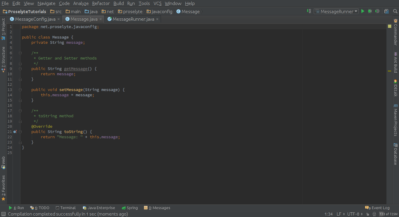 Руководство по Spring. Конфигурирование с помощью Java. – PROSELYTE