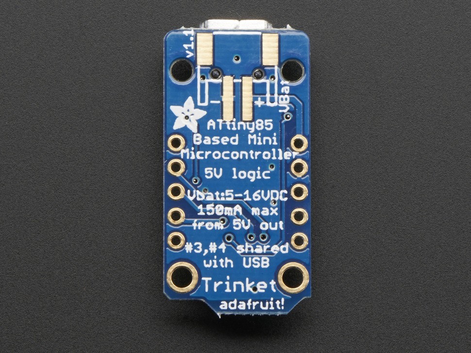 Adafruit Trinket Mini Microcontroller 5v Logic Protocentral