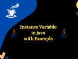 Instance Variable In Java With Java Program Example