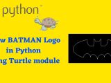 How To Draw A Batman Logo Using Python Turtle