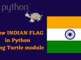 Drawing Indian Flag Using Python Turtle