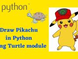 Draw Pokemon Pikachu Using Python