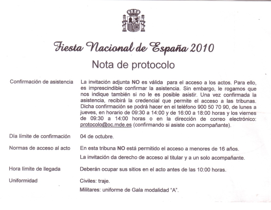 Te invito (y II) - Protocolo a la vista