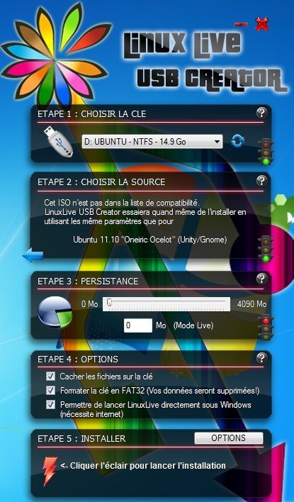 Créer un live USB de Ubuntu 11.10 avec LinuxLive USB Creator ...